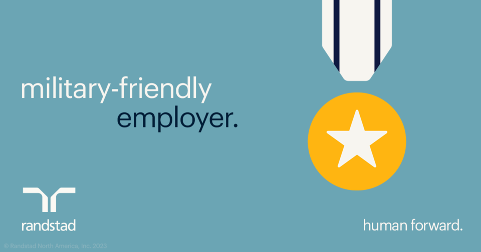 Randstad USA awarded ‘Military Friendly Employer’ designation
